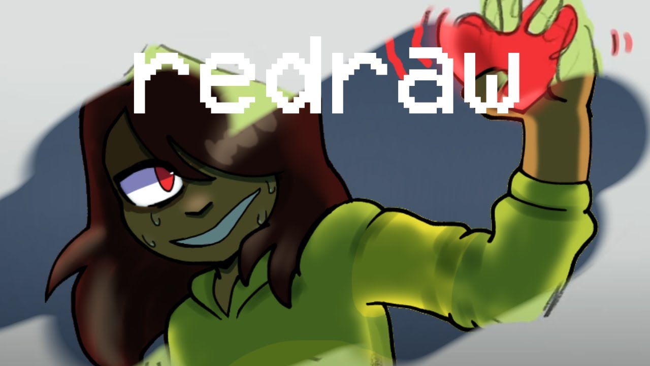 redrawing an animatic frame - kris deltarune speedpaint - YouTube