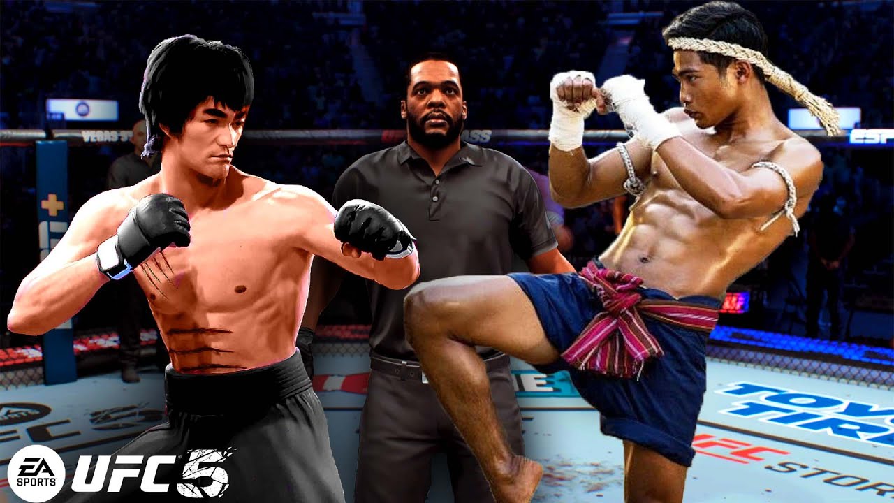 PS5 Bruce Lee vs. Professional Muay Thai Man (EA Sports UFC 5) - YouTube