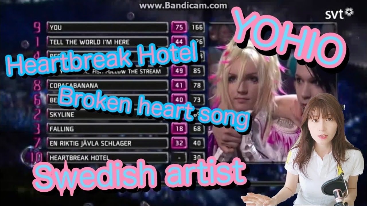 YOHIO “Heartbreak hotel” by Melodifestivalen. Broken heart song - YouTube