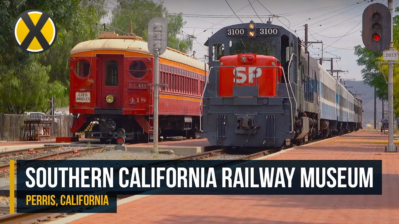 Trains Operating at the Southern California Railway Museum - YouTube