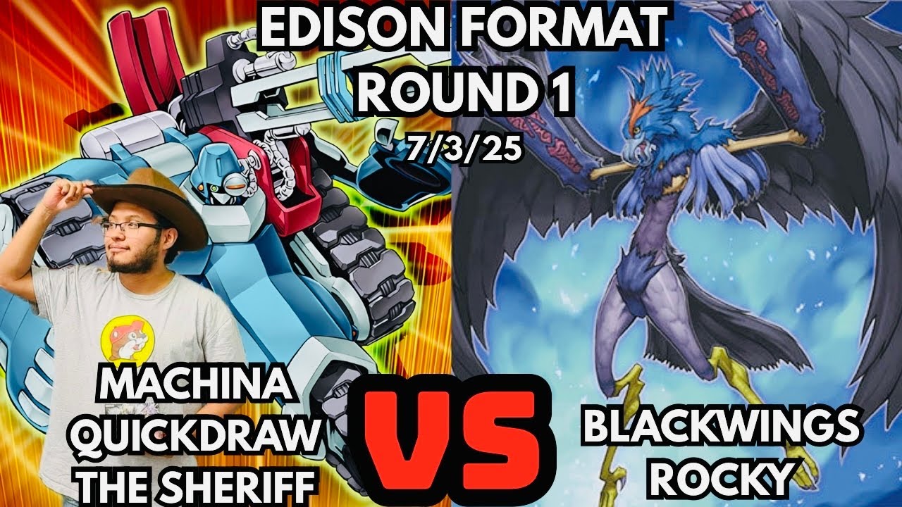 Yugioh Edison Format Round 1: Machina QuickDraw Vs Blackwings! - YouTube