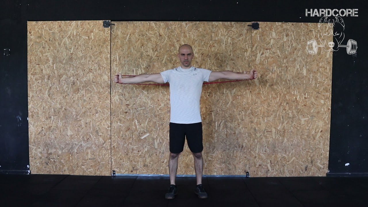 Motion - Shoulder Horizontal Adduction With Band - YouTube