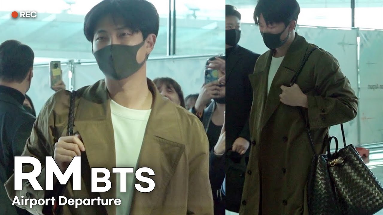 방탄소년단(BTS) RM 인천공항 출국 | BTS RM Airport Departure - YouTube