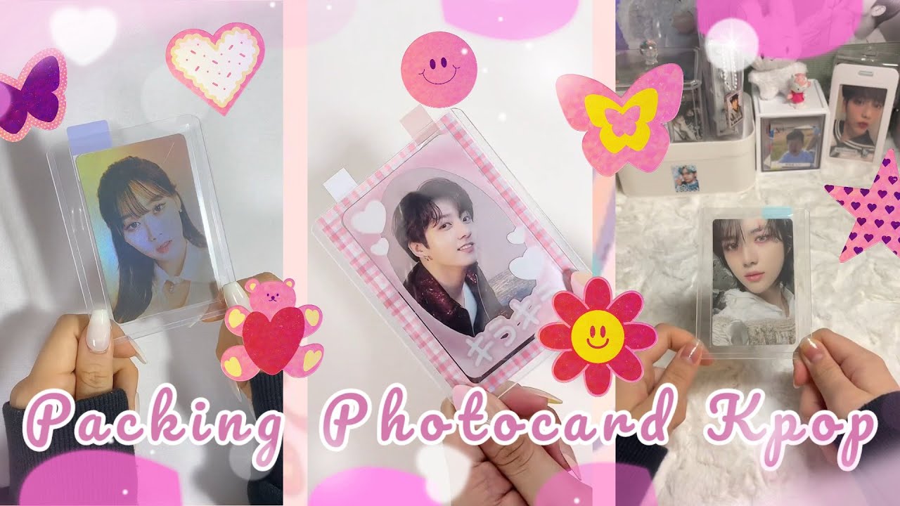 🎀Packing Photocard Kpop Asmr— #27 || sunflowerss - YouTube