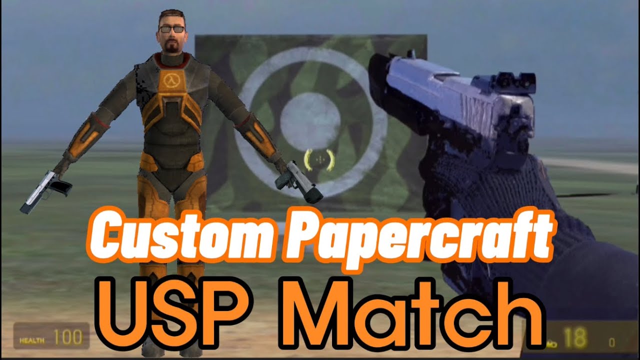 Custom Paper Model HK USP Match Showcase - YouTube