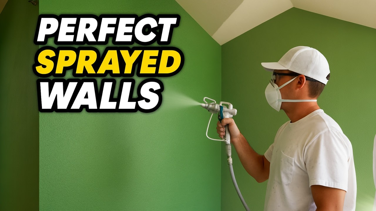 How to Spray Interior Walls Without Lap Marks | Flawless Airless Finish ...