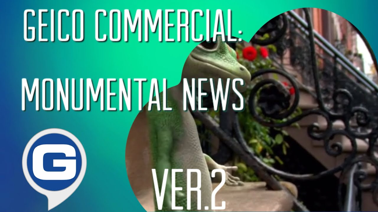 GEICO Gecko Commercial - Monumental News [Version 2] 🦎🗞️ (2007) - YouTube