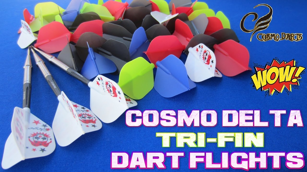 Cosmo Delta Tri-Fin Dart Flights Review - YouTube