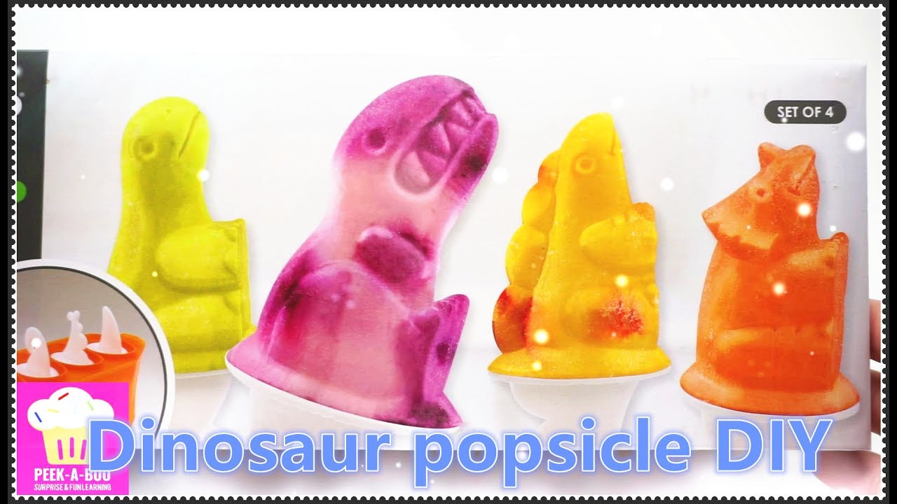 DIY Dinosaur popsicles by Tovolo PART 1 | summer kids fun snacks - YouTube