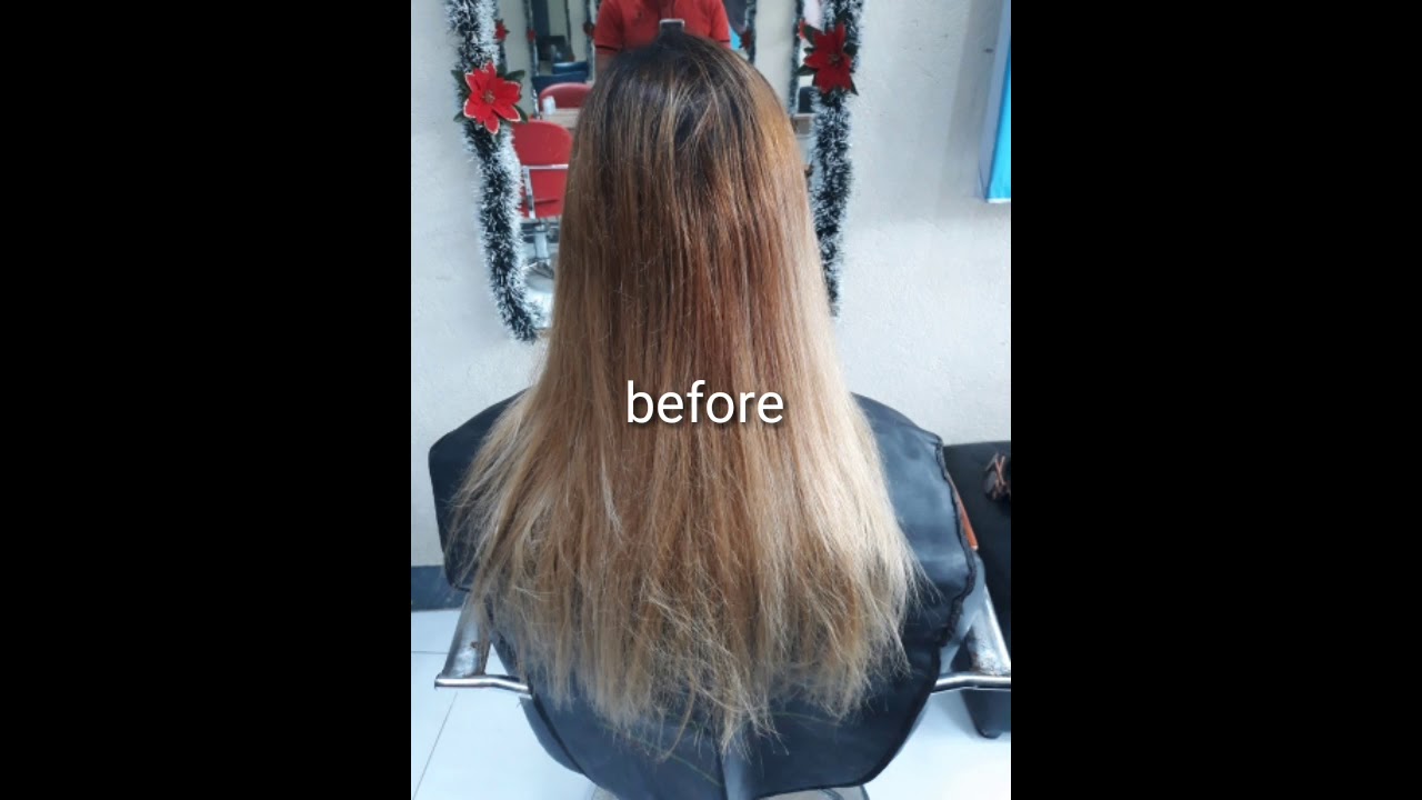 REBOND || COLOR|| BRAZILIAN BLOWOUT BEFORE AND AFTER - YouTube