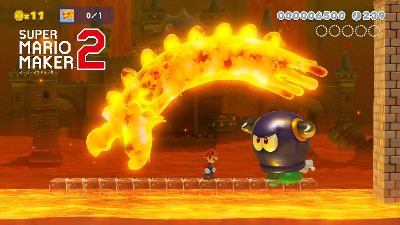 [マリオメーカー2] ウーガンフィッシュを倒せ! (Charvaargh - [Super Mario Maker2]) - YouTube