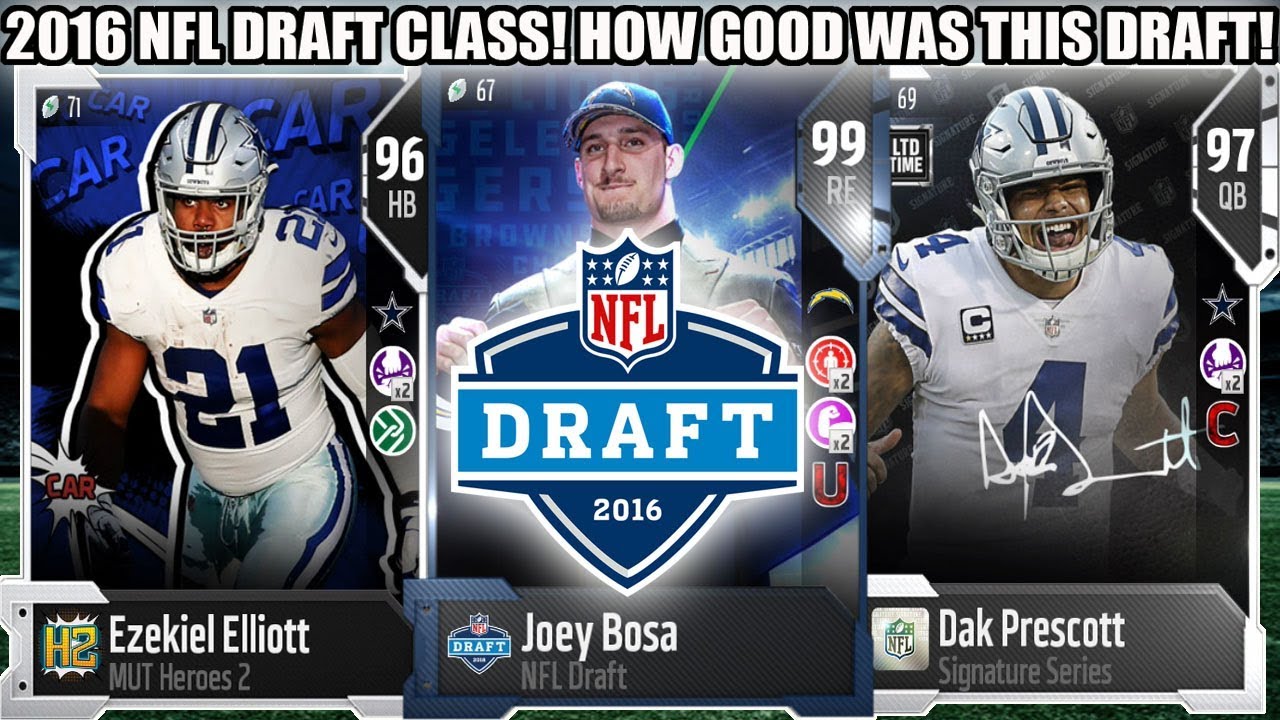2016 NFL DRAFT CLASS IN ULTIMATE TEAM! HOW GOOD IS THIS DRAFT CLASS ...