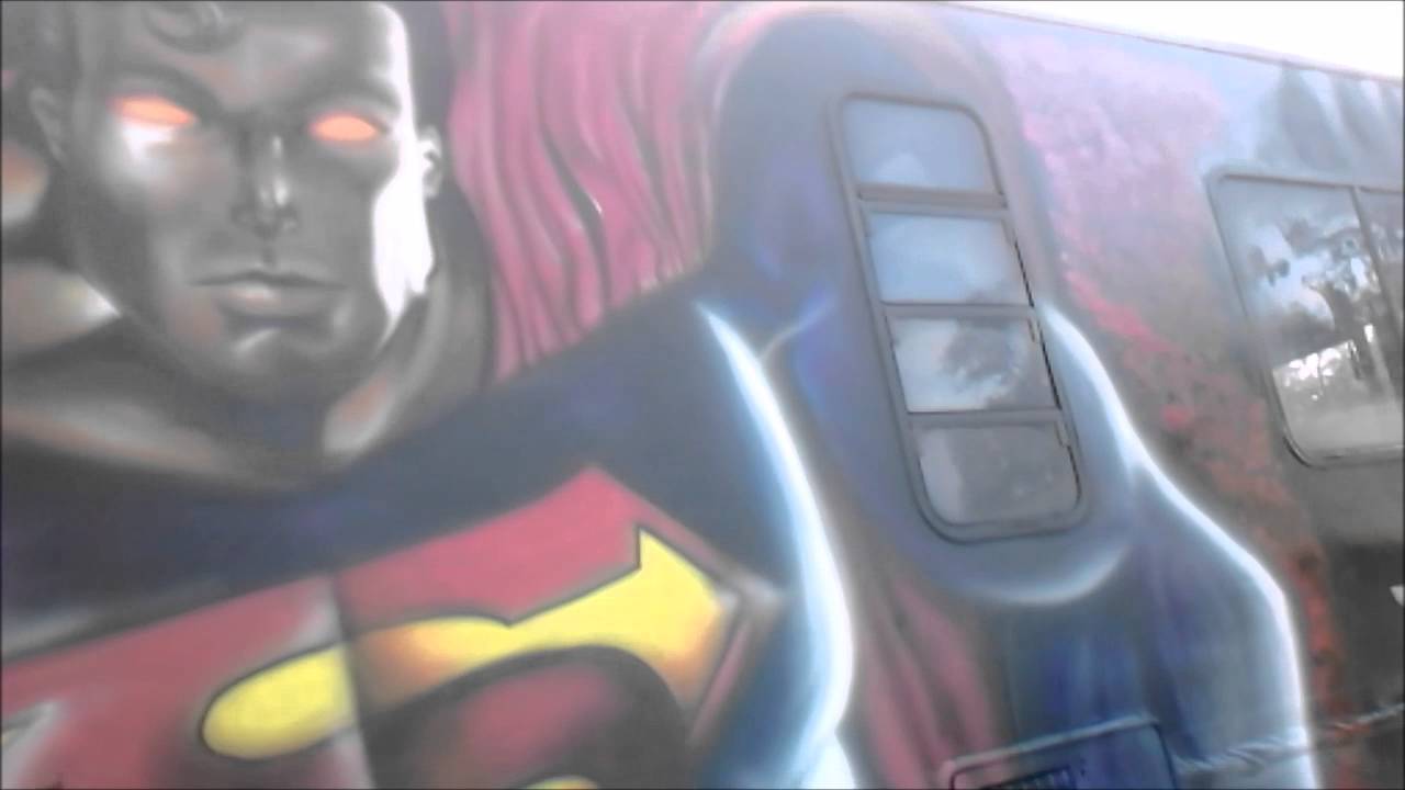 Superman RV full paint job day 5 - YouTube
