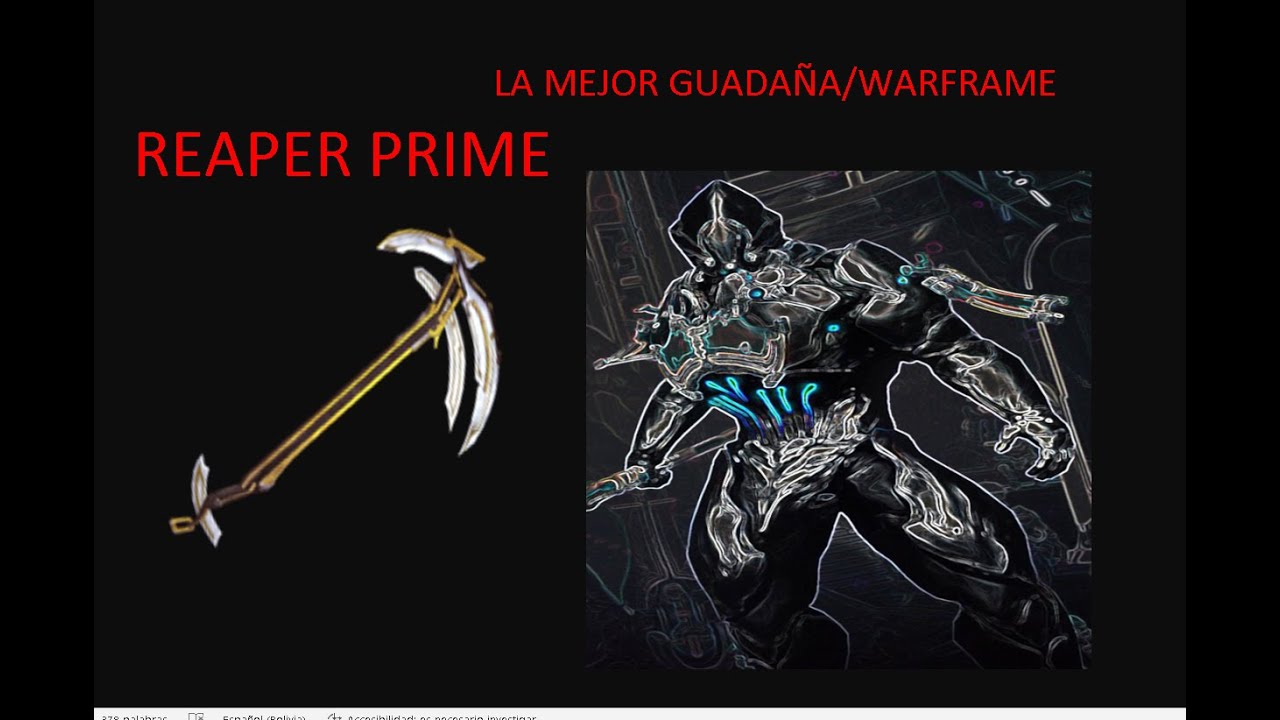 REAPER PRIME /LA MEJOR GUADAÑA/BUILDS/COMBOS /PESADOS/WARFRAME - YouTube