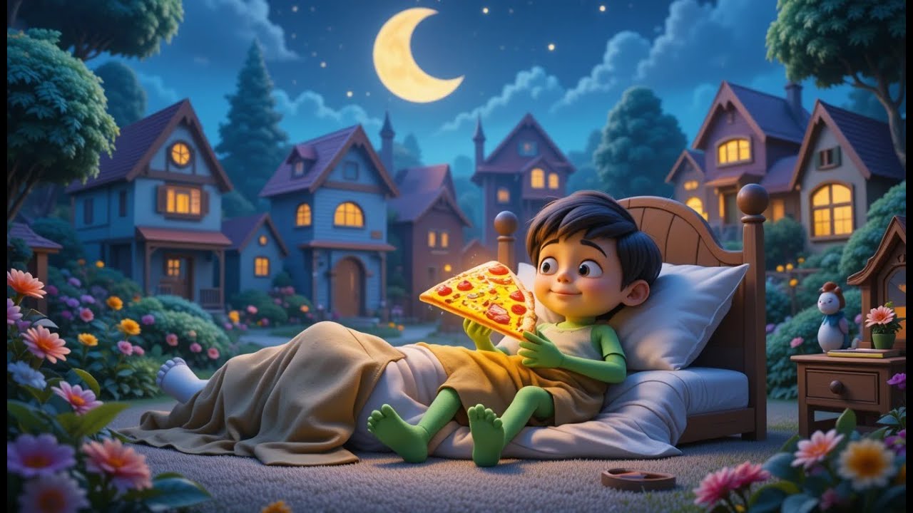 The Monster Under My Bed Loves Pizza! | Popular Nursery Rhyme ...