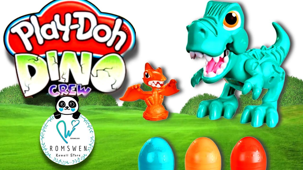 Play Doh DINO CREW//Dinosaurio REX//Reseña RomsWen Kawaii Store - YouTube