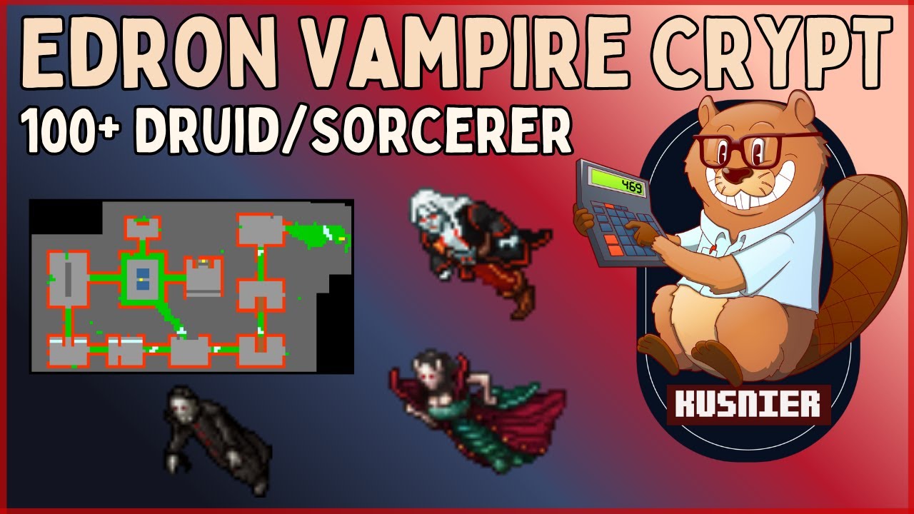 Edron Vampire Crypts (Profit) | 100+ Druid/Sorcerer | Tibia - YouTube