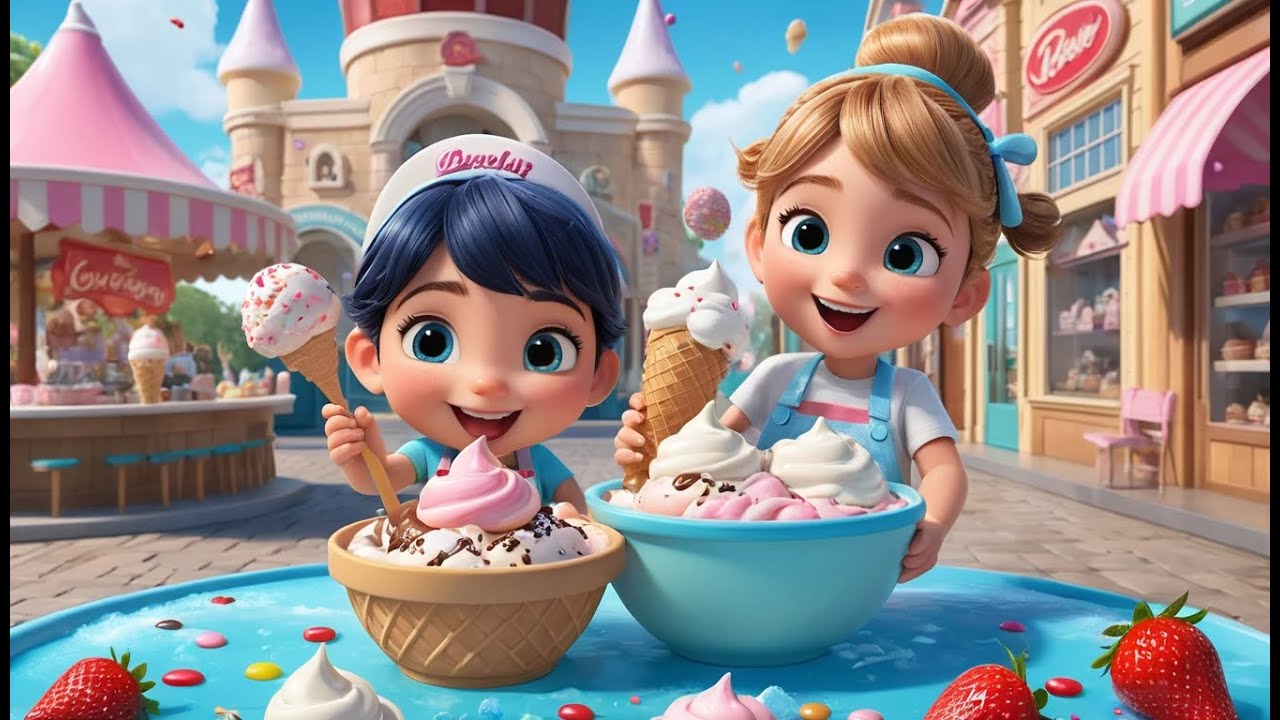 The Ice Cream Bridge Melts Away Rhyme Song | Popular Nursery Rhyme ...