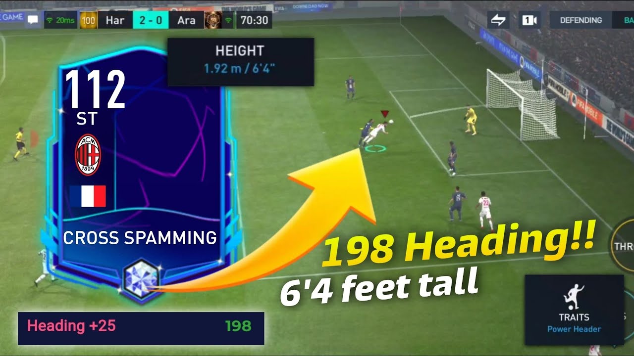 198 HEADING!! IS HE THE BEST CROSS SPAMMING CARD EP-2 FIFA MOBILE 23 ...