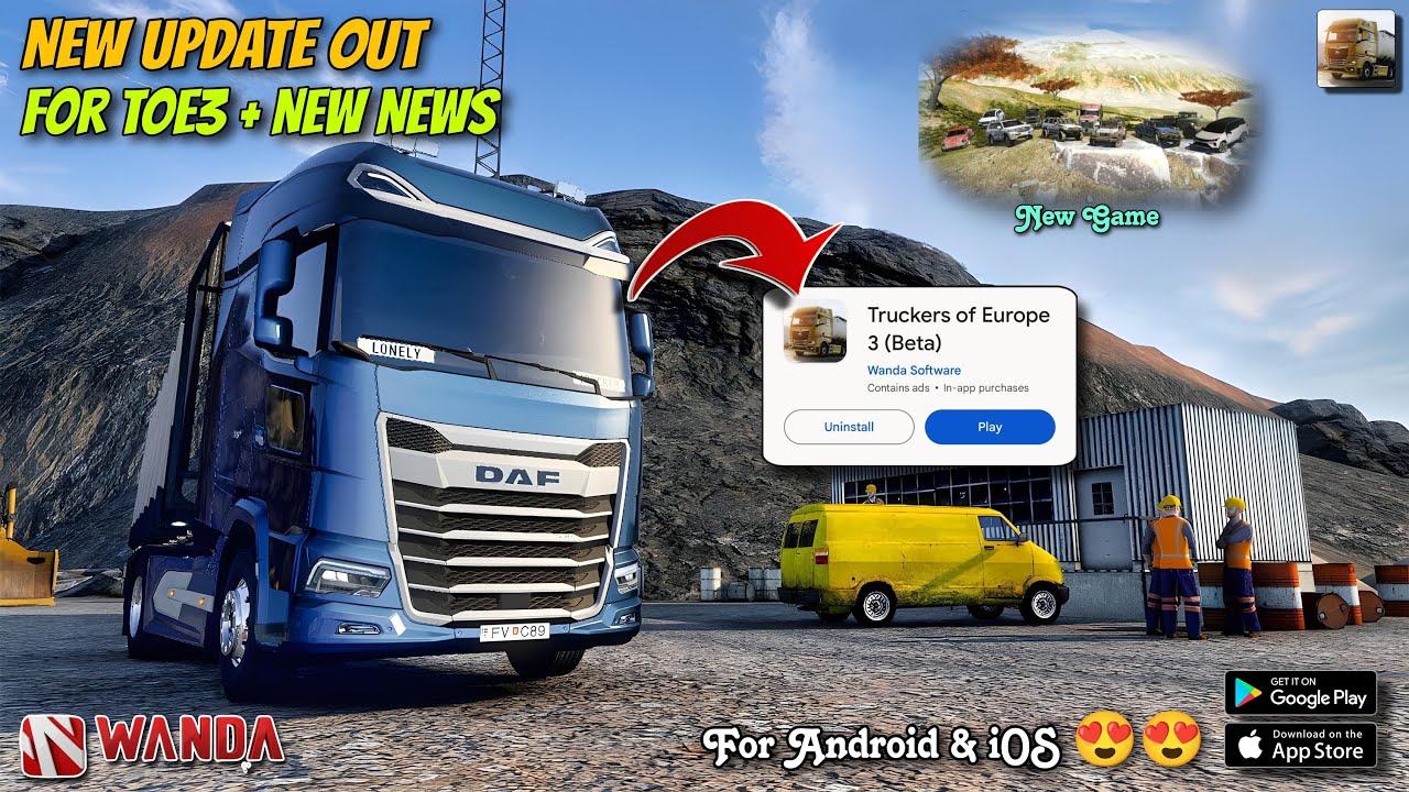 🚛 New Update For TOE3 + New Game !!! 🚛 Truckers Of Europe 3 + New Off-road Game ...