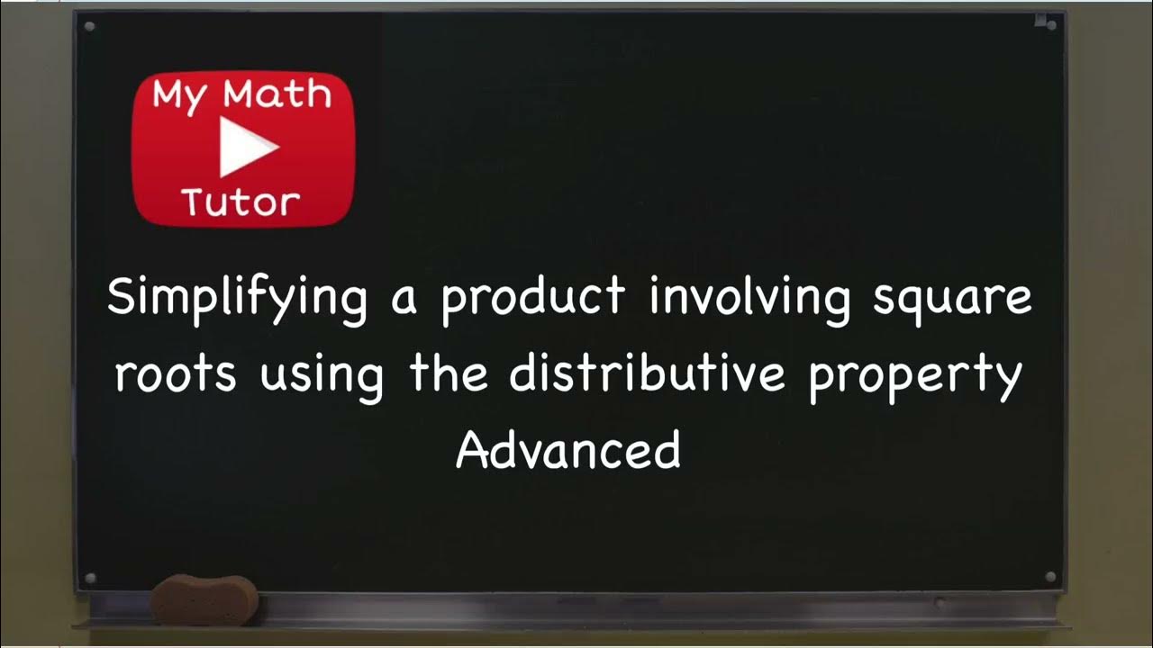 ALEKS | Simplifying a product involving square roots using the distributive property: Advanced ...