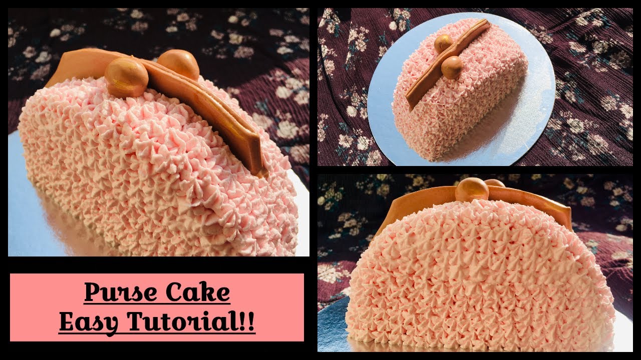 Purse Cake|Easy Cake Design|Purse Cake Design|Bag Cake Design In ...