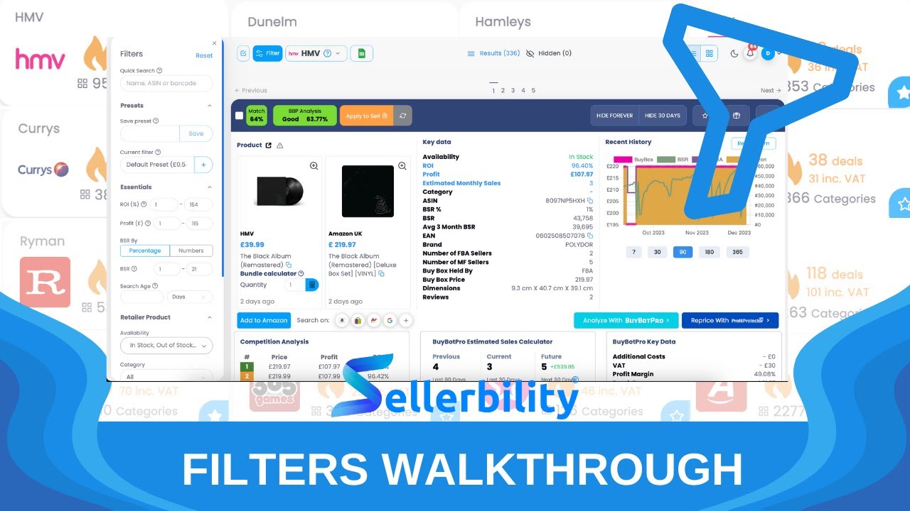 Sellerbility's Filters Make It Super Easy To Find All The Products You ...