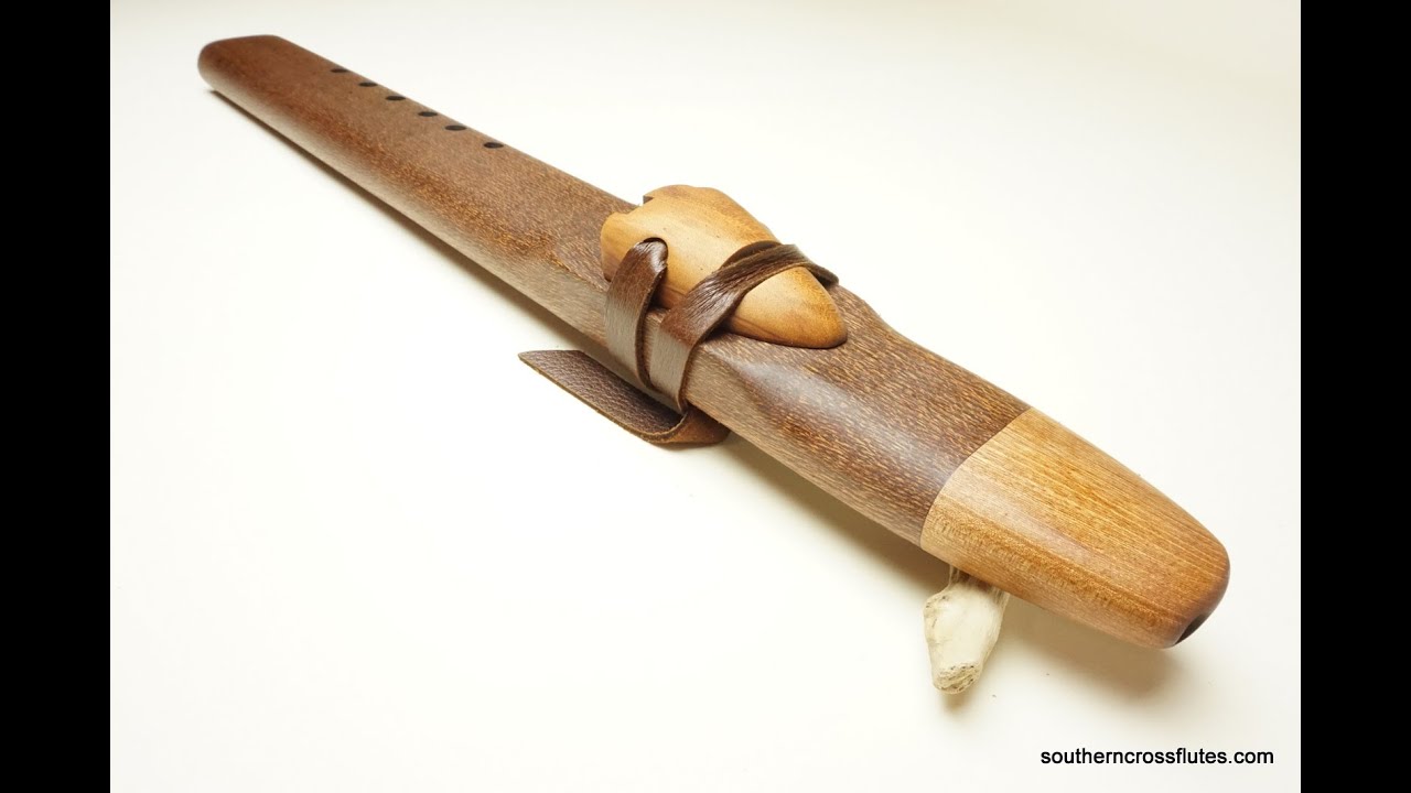 Gm Drone Flute - Fishtail Oak - Southern Cross Flutes - YouTube