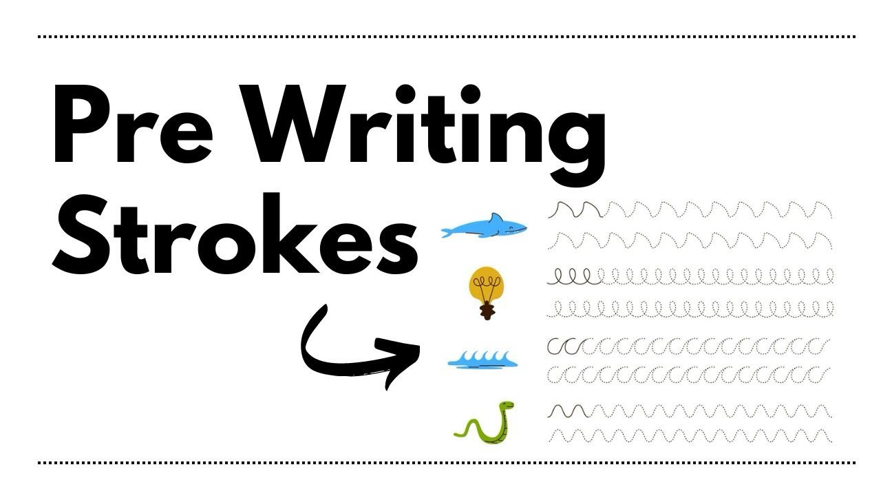 Pre Writing Strokes | GMCI - YouTube