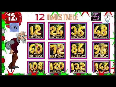 12 TIMES TABLE SONG - YouTube
