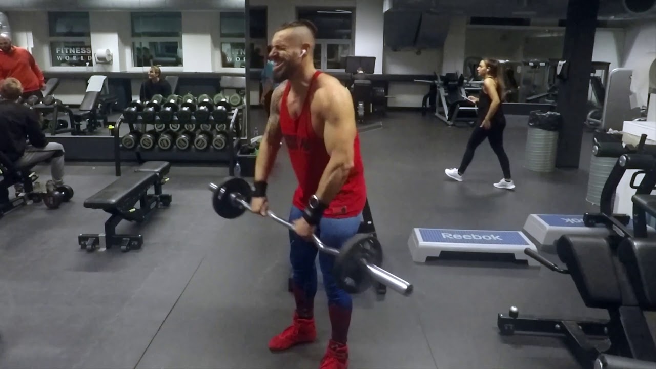 ELEVACIONES FRONTALES CON BARRA (hombro) - YouTube