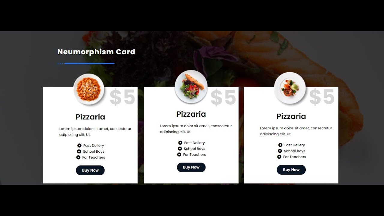 Neumorphism card Using Elementor Pro - YouTube