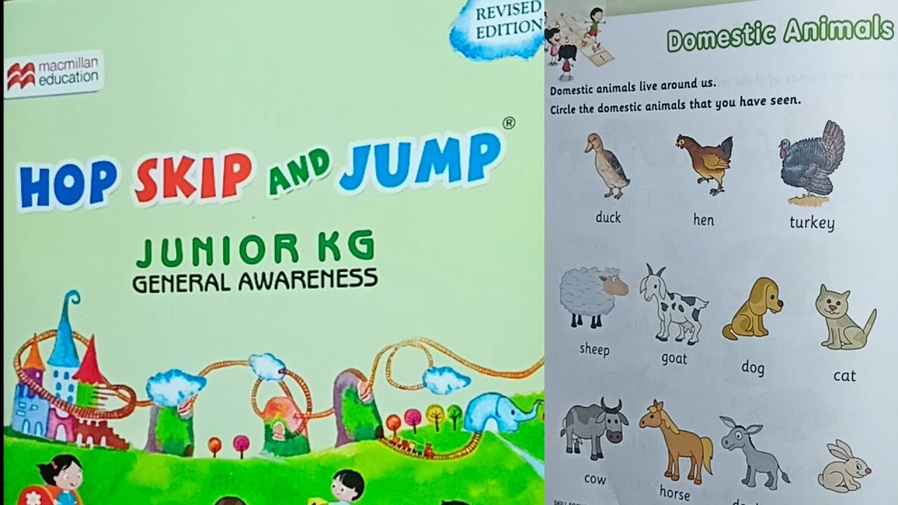 Domestic Animals & Wild / Hop skip and jump junior kg general awareness ...