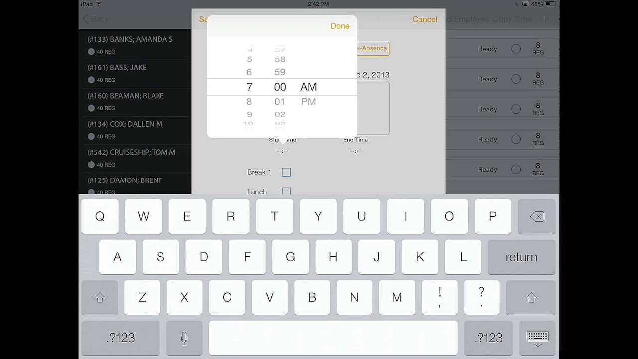 hh2 Remote Payroll App - Time Entry - YouTube