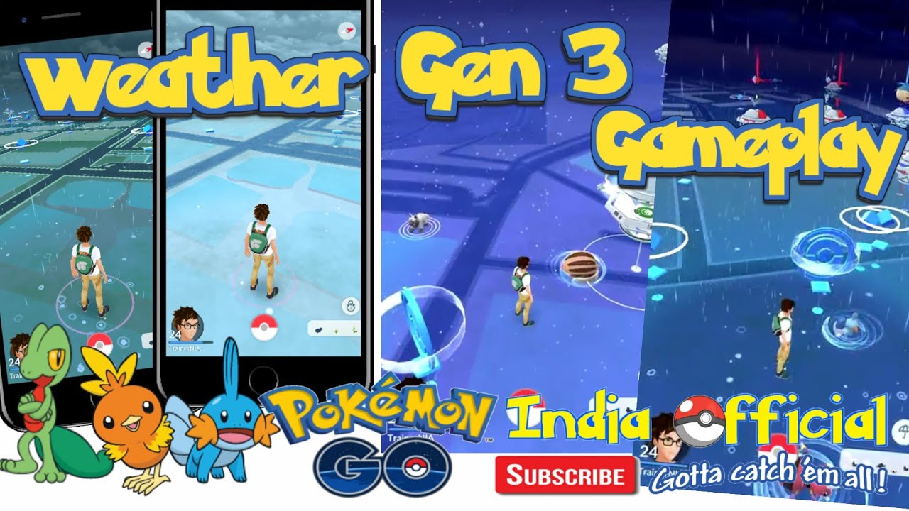Pokémon Go-Gen 3 Gameplay|New update| - YouTube