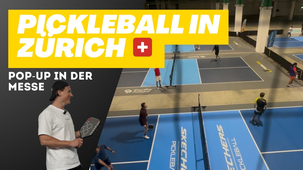 👀 UNFASSBAR coole Pickleball Location in Zürich - 8 Courts in der Messe ...