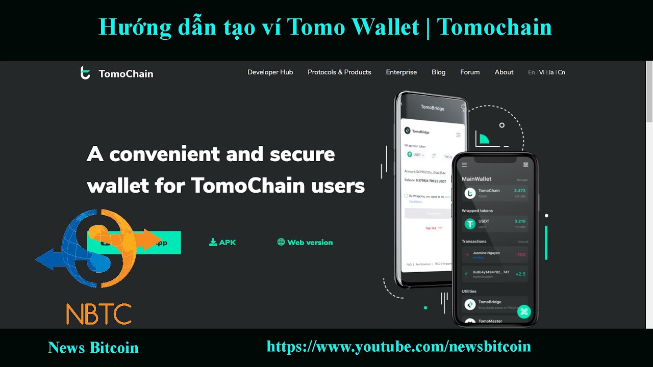 Hướng dẫn tạo ví Tomo Wallet ( mạng mainnet Tomochain ) - YouTube