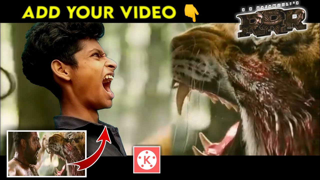 I made RRR Trailer Lion Scene Spoof Using only phone | RRR Video ...