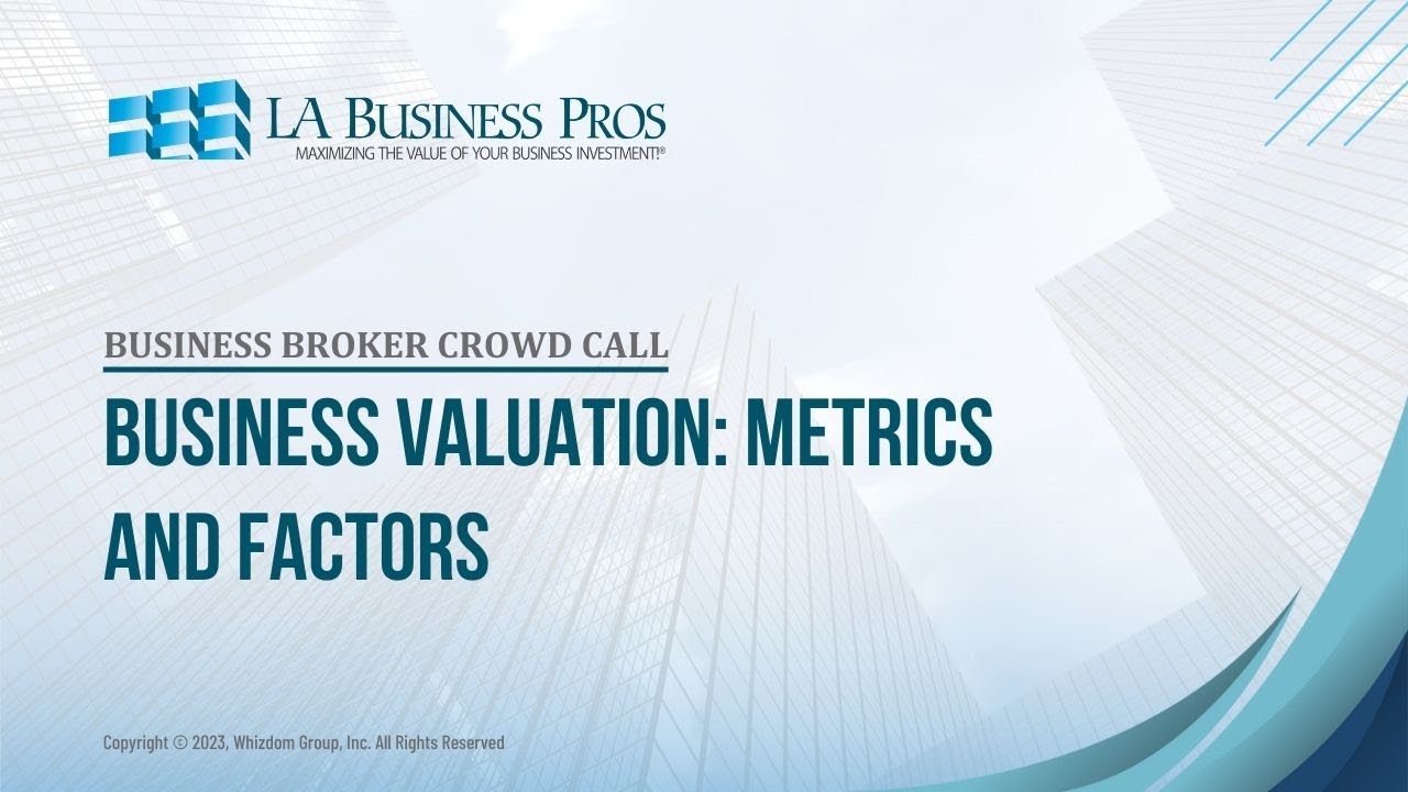 Business Valuation: Metrics and Factors - YouTube