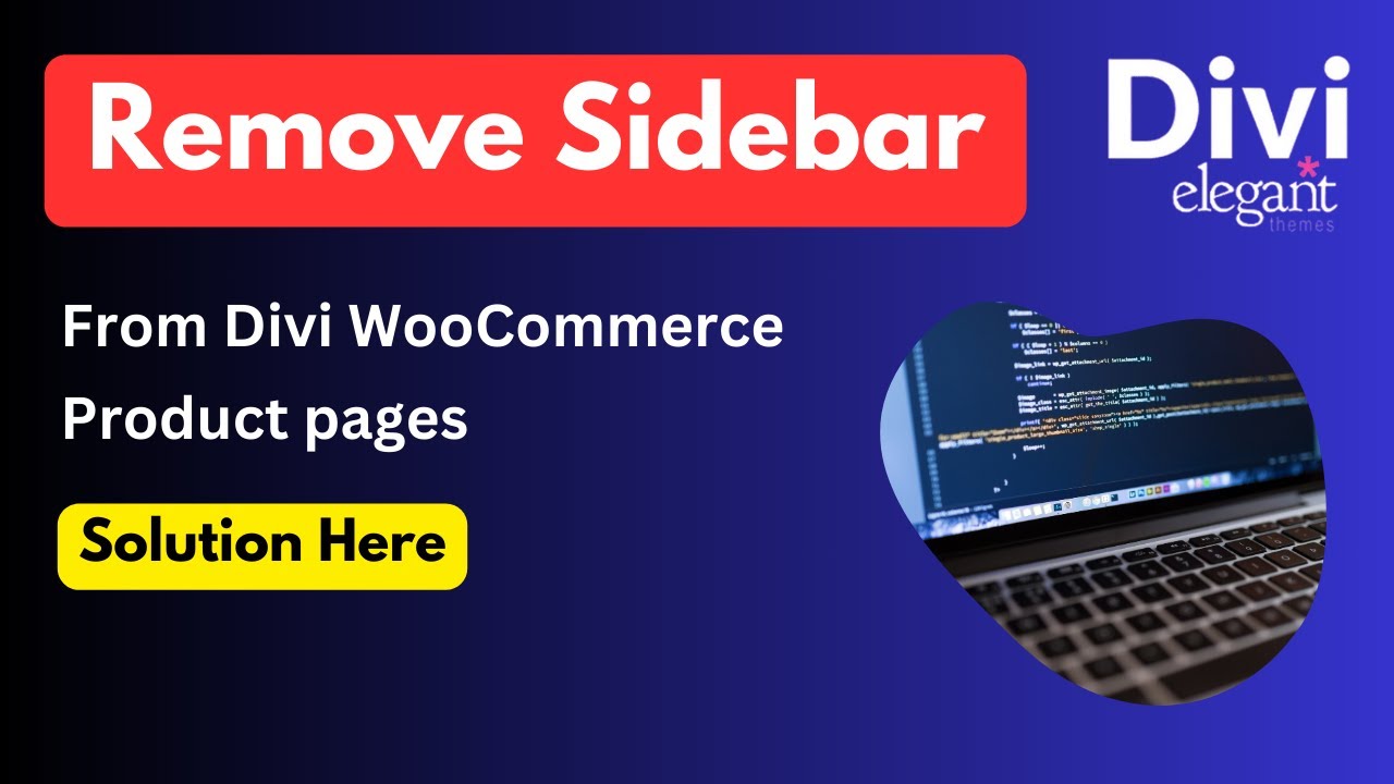 How To Remove Sidebars From Divi Easy Way - YouTube