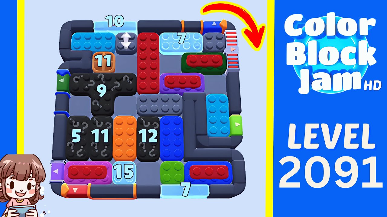Color Block Jam Level 1188 (2091) Solution Walkthrough - YouTube