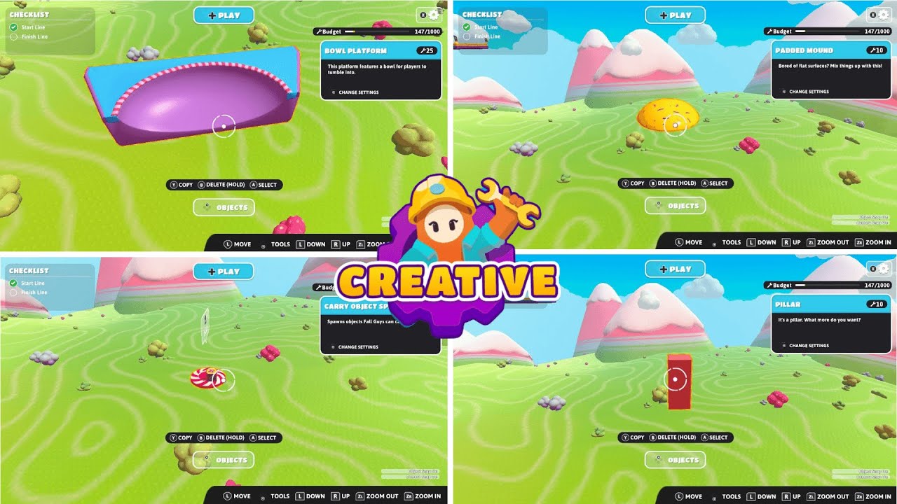 FALL GUYS NEW CREATIVE OBJECTS ADDED IN (UPDATE v10.3) - YouTube