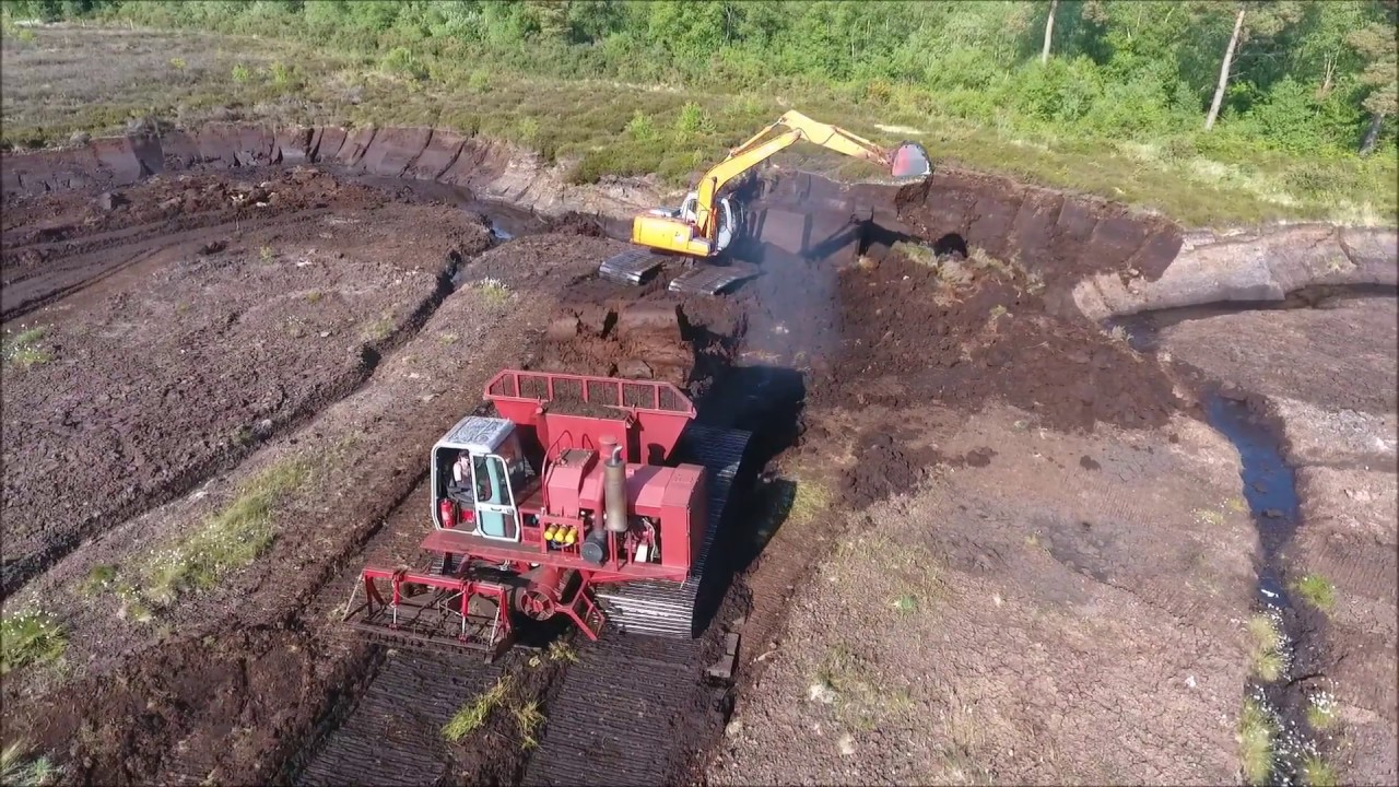 Cutting Turf 2018 In Ireland With Dj Leonard - Drone Footage (HD) - YouTube