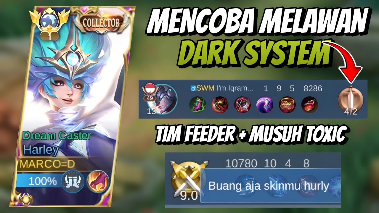 PERJUANGAN SOLO RANK MELAWAN DARK SYSTEM MOONTON 😭 - YouTube