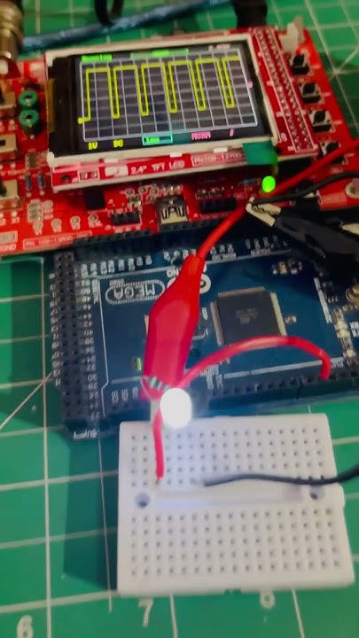 Day 19/100 Arduino PWM signals in an oscilloscope #arduino #pwm #oscilloscope - YouTube