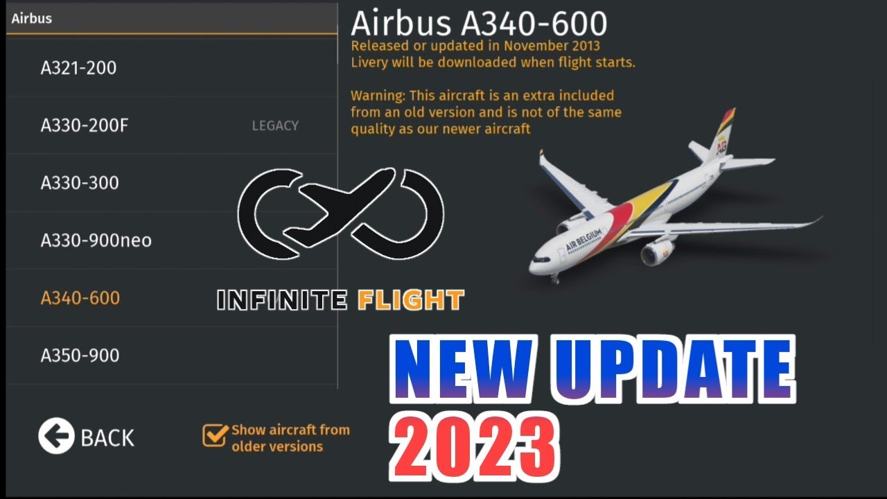 New Update Infinite Flight Simulator ‼️ New All Type Aircraft & All ...
