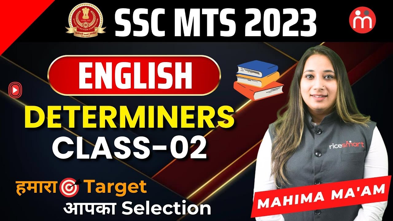 Determiner Class 02 | Complete English For SSC MTS 2023 | English By ...