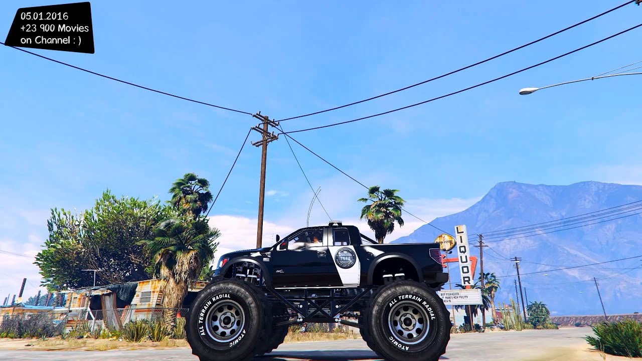 Raptor Police Interceptor Monster - GTA V MOD ENB | 2.7K / 1440p ...