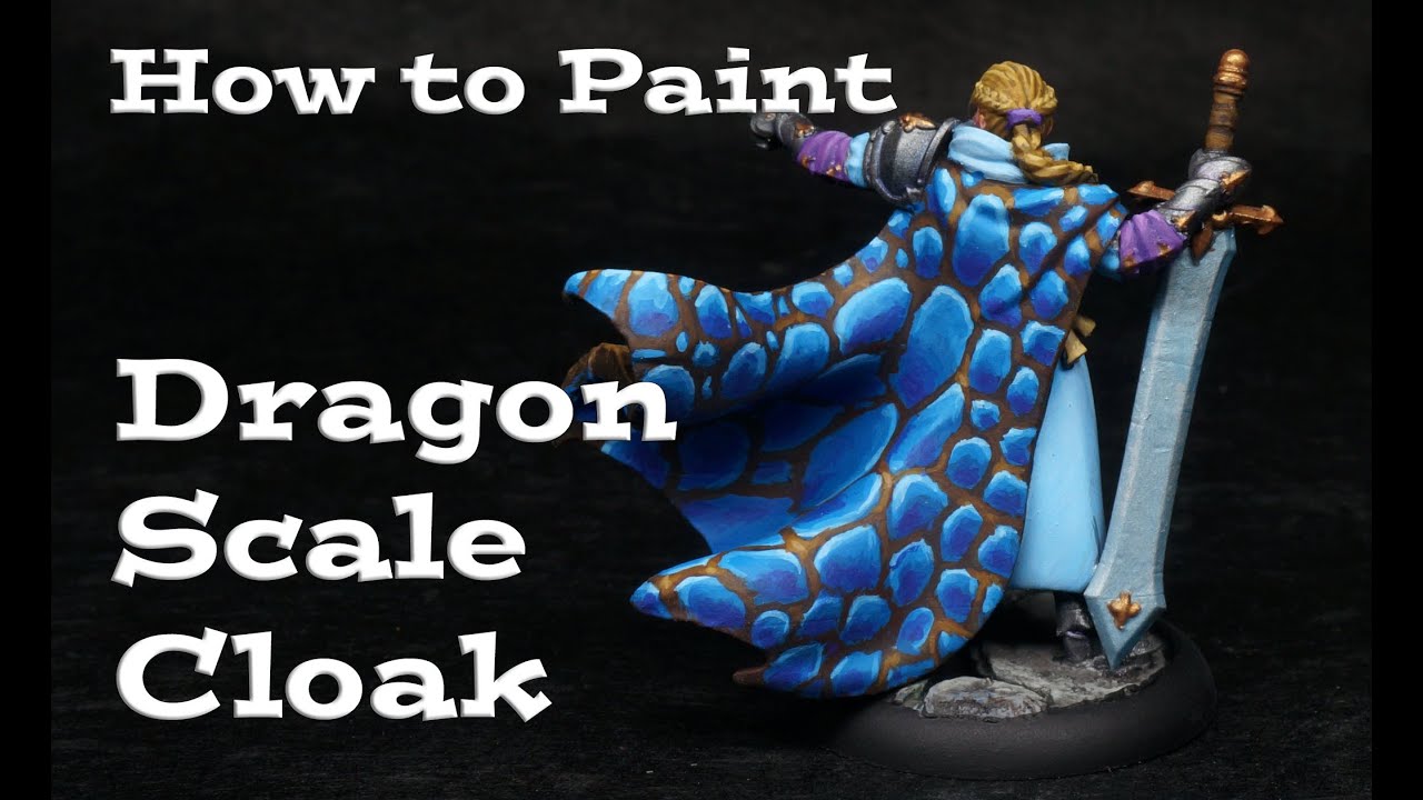 How to Paint a Dragon Scale Cloak - YouTube