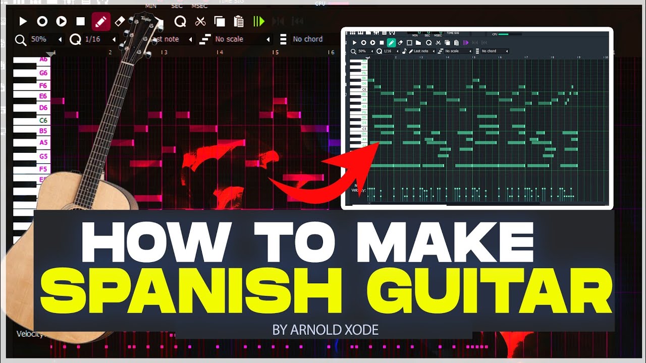 How To Make UNIQUE Spanish Guitar Melodies | Spanish Guitar Melody ...